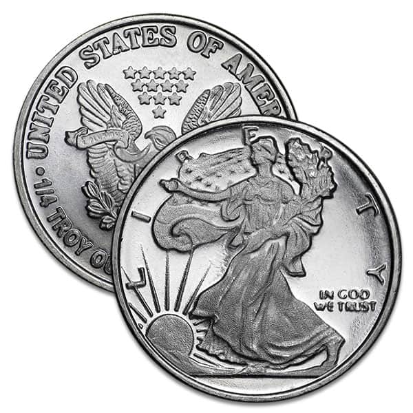 1/4 Oz Silver Round - Random Design, .999 Pure