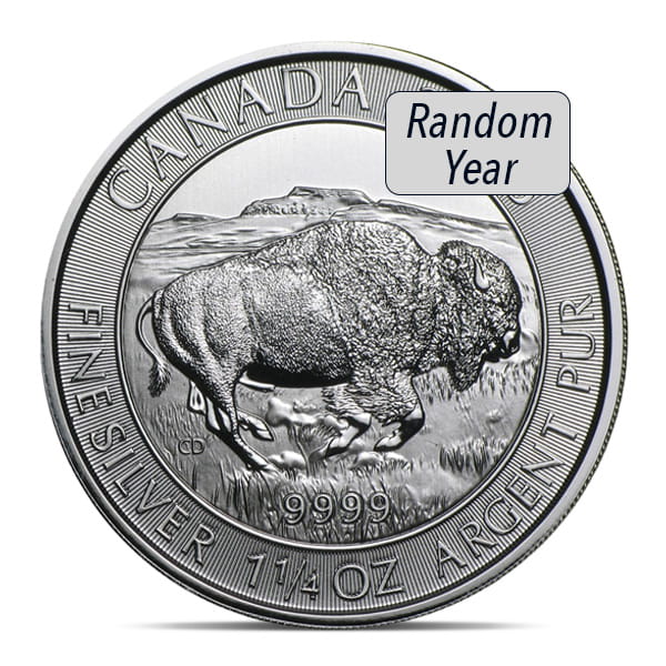 1-1/4 Ounce .9999 RCM Silver Coin, Random Design