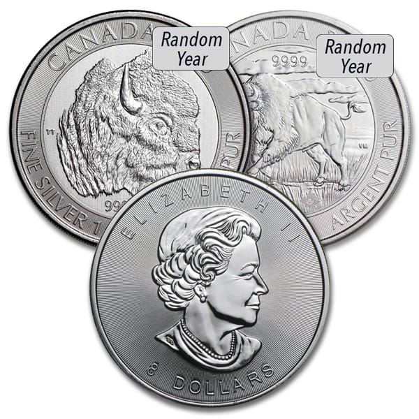 1-1/4 Ounce .9999 RCM Silver Coin, Random Design