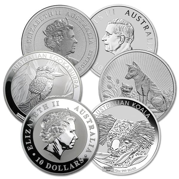 Perth Mint Australia 10-Oz Silver Coin, .999 Pure