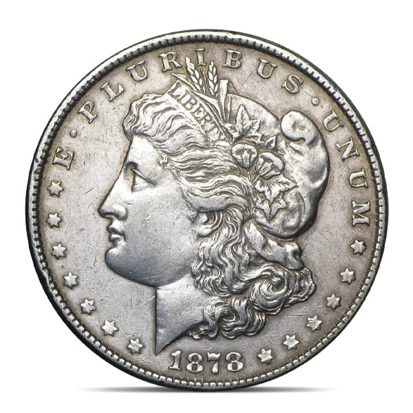 1878 Morgan Silver Dollar 8 Tail Feather - Very Fine to Extra Fine