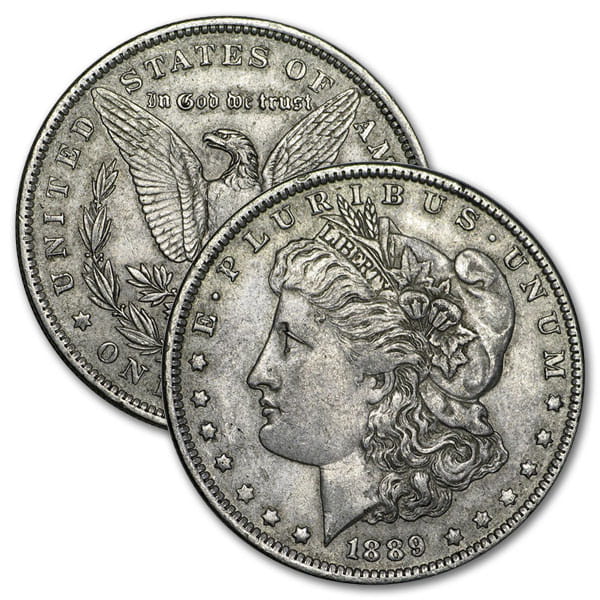 1889-O Morgan Silver Dollar - Fine to Extra Fine