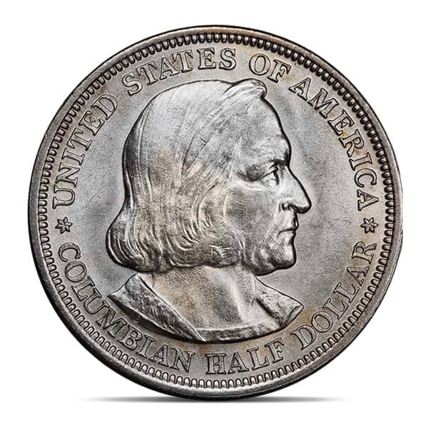 Columbus Silver Half Dollars 2-Coin Set (1892 & 1893) - Almost Uncirculated