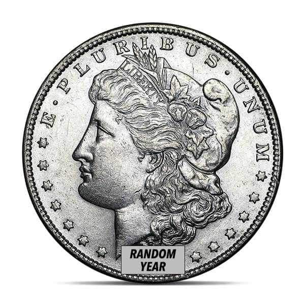AU Morgan Dollars - 10 Coin Set (Ten Different Dates/Mint Marks)
