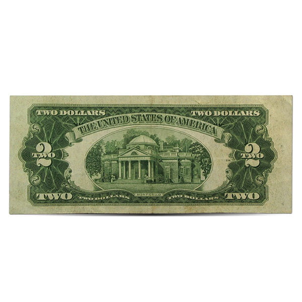 1928 $2 U.S. Red Seal Note (First Year of Issue) - Fine to Very Fine