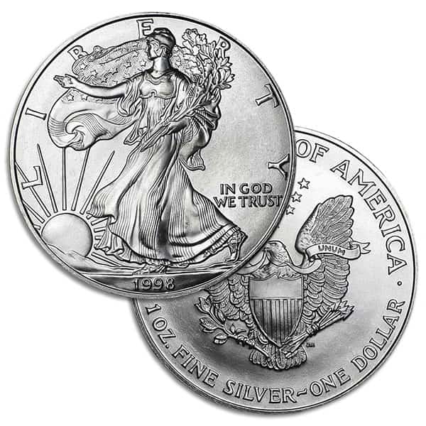 1998 1 oz American Silver Eagle Coins for Sale - Money Metals