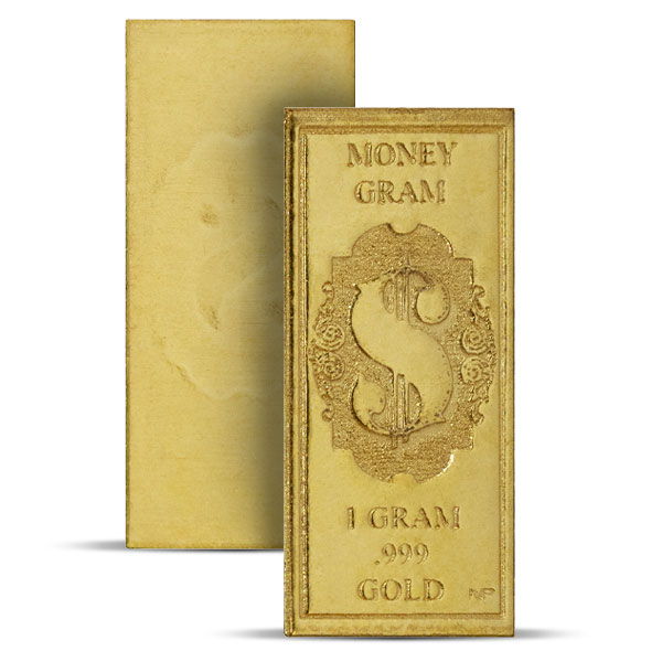 Money Gram 1 Gram Gold Bar - .999 Pure