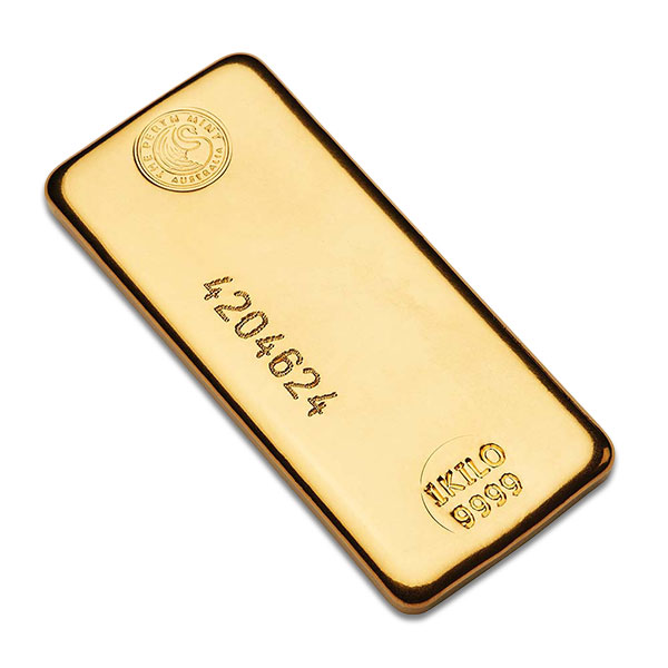 Perth Gold Bar - 1 Kilo (32.151 troy oz), .9999 Pure