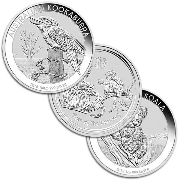 Australian Kilo Coins | Perth Mint 1 Kilo Silver Coin