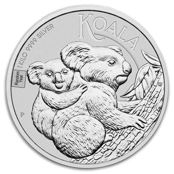 Random Date 1 Kg Australian Koala Silver Coin for Sale - Money Metals