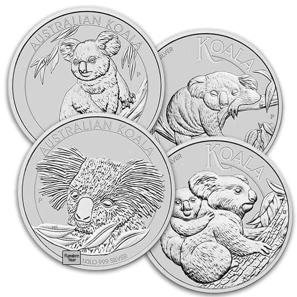 Random Date 1 Kg Australian Koala Silver Coin for Sale - Money Metals