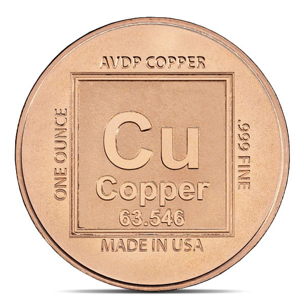 Copper Life of Christ Round - 1 AVDP Oz, .999 Pure Copper