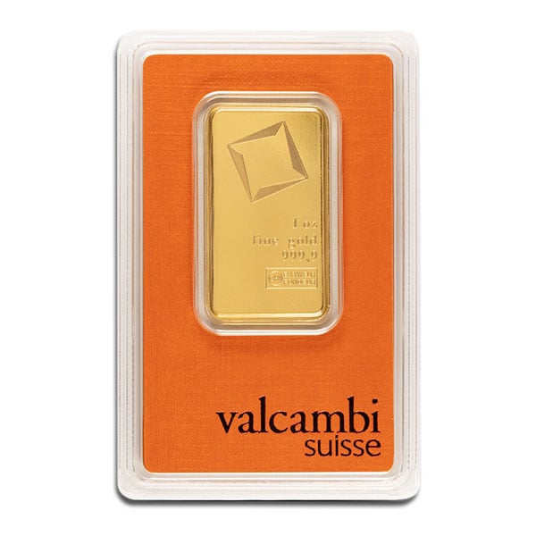 1 Troy Oz Valcambi Gold Bars for Sale - Money Metals