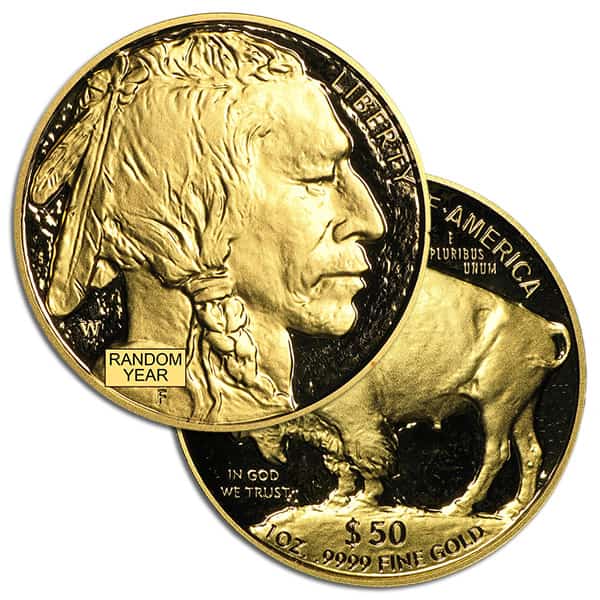 1 Oz Random Date Proof American Buffalo Coins for Sale - Money Metals