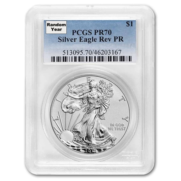 PR70 / PF70 Graded Silver American Eagle (PCGS / NGC) - RANDOM Dates 1 ...