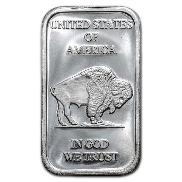 1 Oz Silvertowne Buffalo Silver Bars for Sale - Money Metals