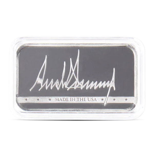 Trump Presidential Silver Bar (Colorized) - 1 Troy Ounce, .999 Pure Silver