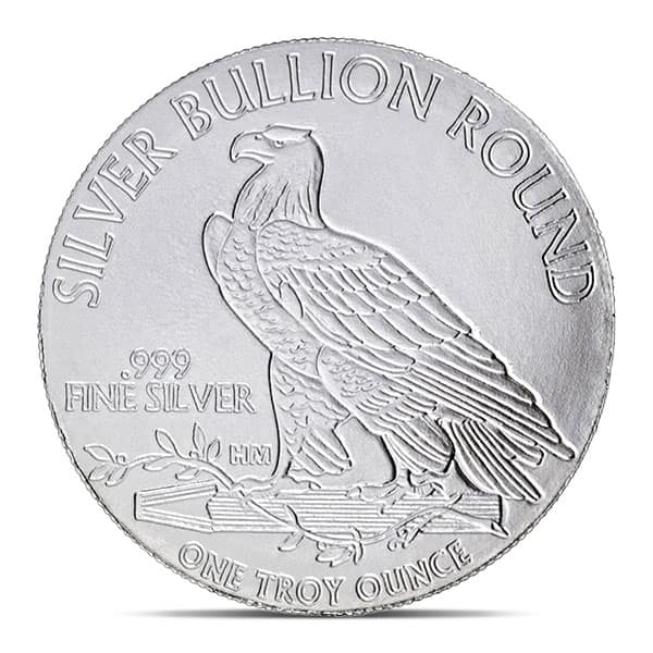Incuse Indian Silver Round - 1 Troy Ounce, .999 Pure