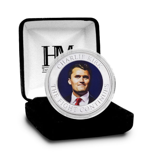 Charlie Kirk (Colorized) Memorial Coin with Certificate - 1 Troy Ounce ...