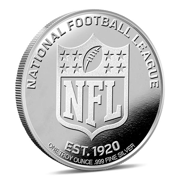 Chiefs 1 Oz Colorized NFL Silver Round in Capsule w/ Box - .999 Pure