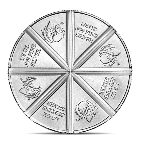 Pieces of Eight Divisible - .999 Pure Silver 1 Oz Round