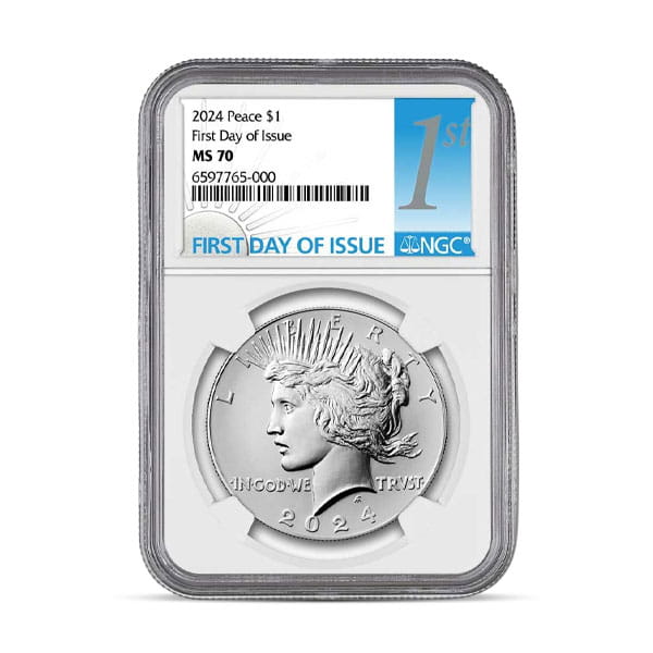 2024 Morgan and Peace Dollar 2-Coin Set - PCGS / NGC MS70 Silver Dollar ...