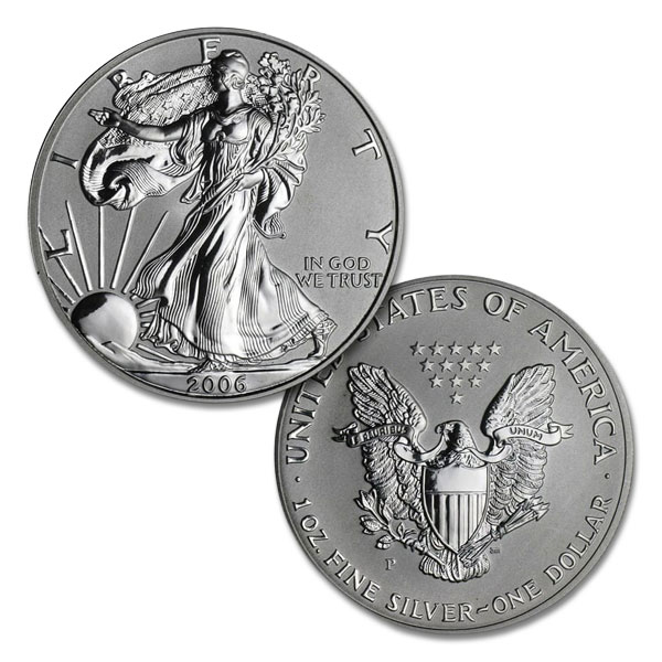2006 20th Anniversary Silver Eagle 3 Coin Set
