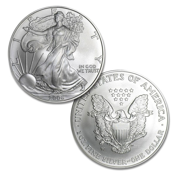 2006 20th Anniversary Silver Eagle 3 Coin Set