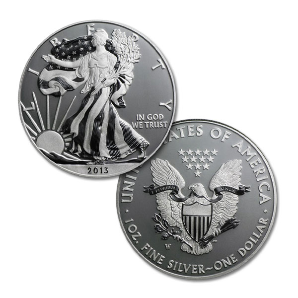 2013-W Silver Eagle 2 Coin Set