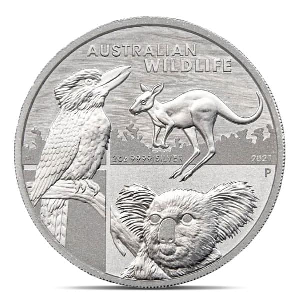 2021 Australian Wildlife 2 Oz .9999 Silver Perth Mint