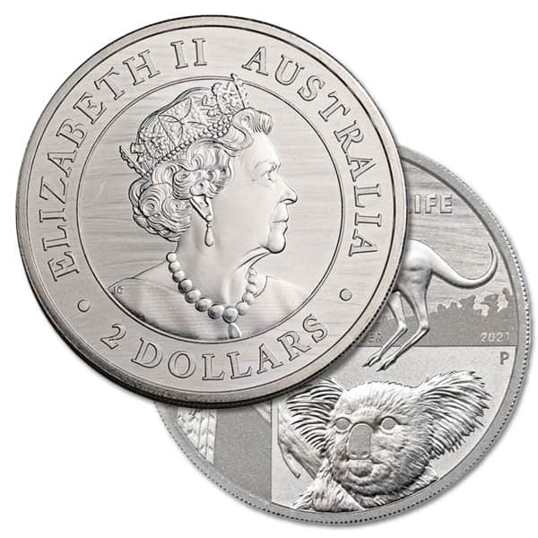 2021 Australian Wildlife 2 Oz .9999 Silver Perth Mint