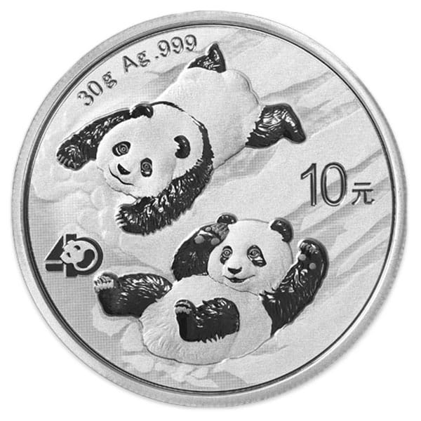 Chinese Silver Panda, 30 Grams .999 Pure