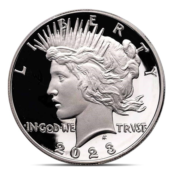 2023-S Proof Peace Silver Dollar, .999 Pure (in Capsule Only)