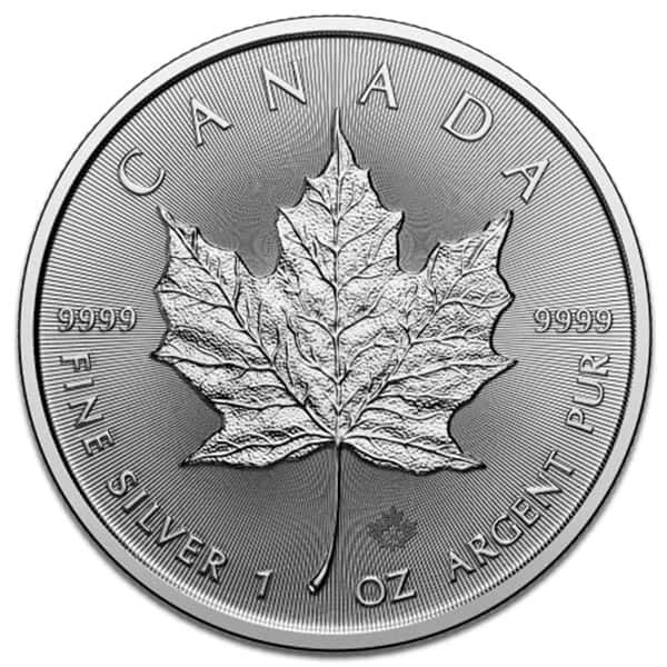 2024 1 Oz Silver Canadian Maple Leaf Coins for Sale - Money Metals