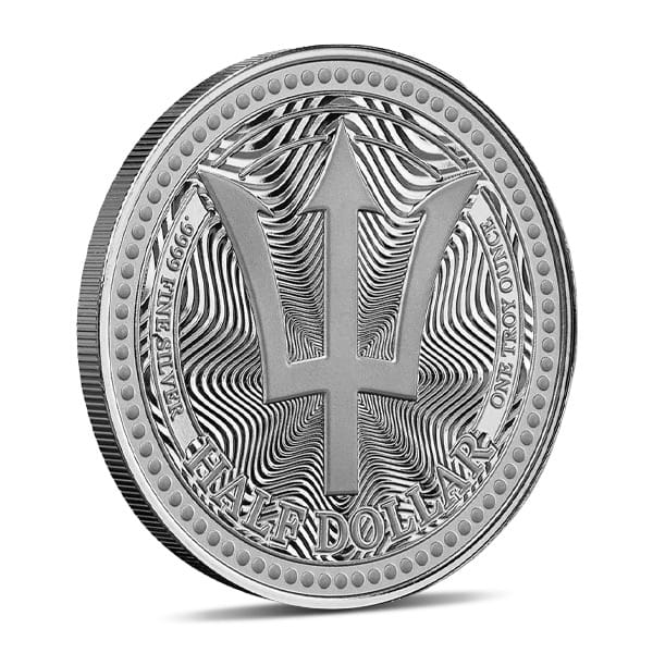 2025 Silver Barbados Trident Coin - 1 Troy Ounce, .9999 Pure