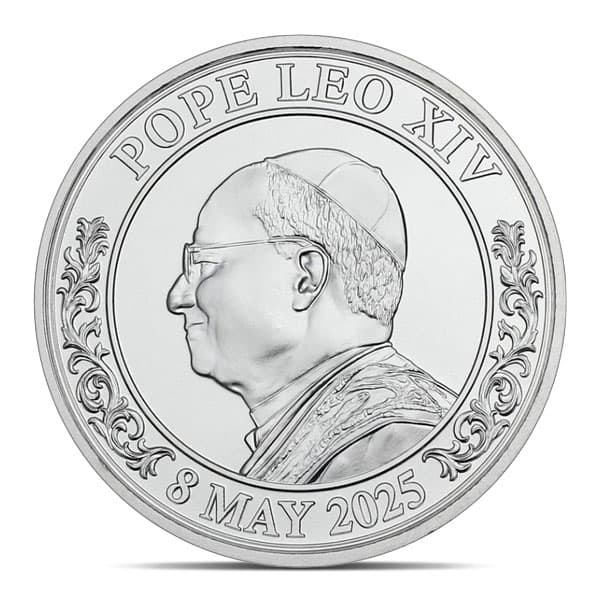 Pope Leo XIV 2025 Silver Round - 1 Troy Ounce, .999 Pure