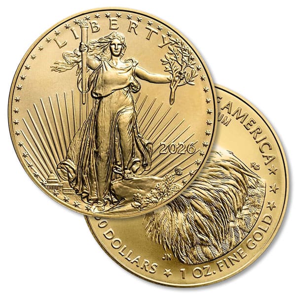 2026 Gold American Eagle Coin - 1 Troy Ounce, 22k Purity