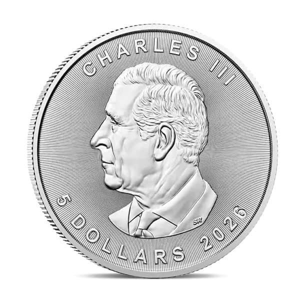 2026 Canadian Maple Leaf - 1 Troy Oz. Silver, .9999 Pure