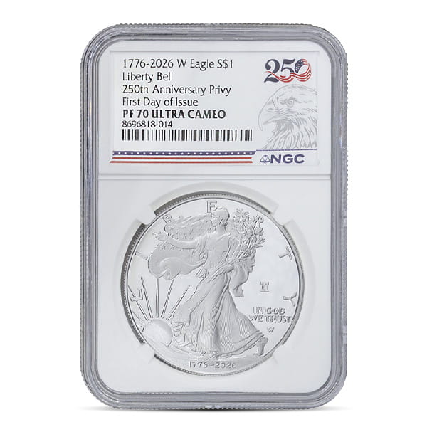 2026 NGC PF70 Ultra Cameo 250th Anniversary Privy Silver American Eagle