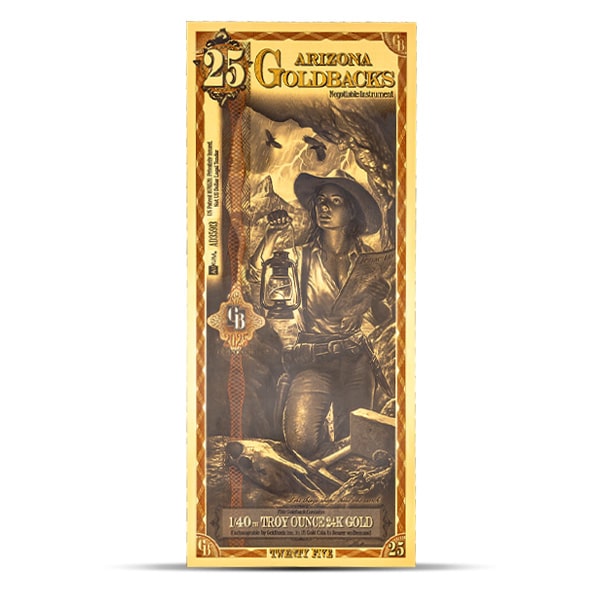 Arizona Goldback State Bundle - One .9999 Gold-Backed Bill of Each ...