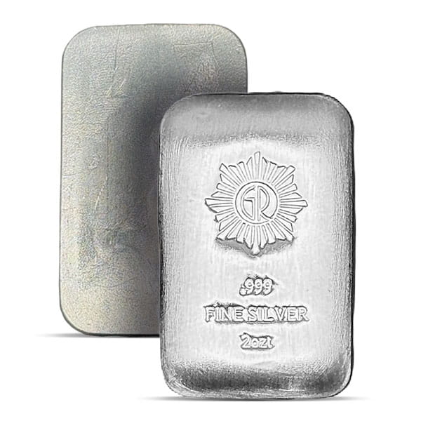 GR Reserve 2 Ounce Bar, .999 Pure Silver