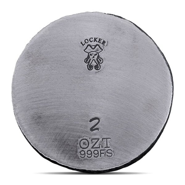 Doc Holliday Silver Round - 2 Troy Ounce, .999 Pure Silver