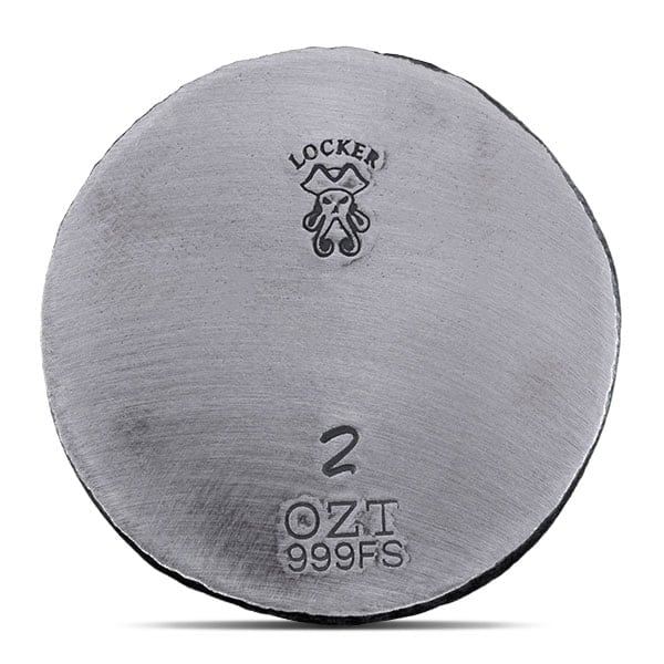Tombstone Silver Round - 2 Troy Ounce, .999 Pure Silver