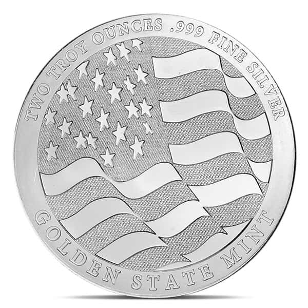 2 oz Silver Eagle Round, High-Purity Bullion, Classic Eagle – Money Metals