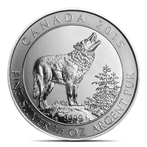 Royal Canadian Mint Coin - 3/4 Oz .9999 Silver Reverse Proof - Animal ...