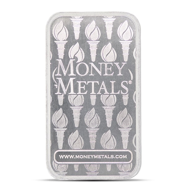 Money Metals Design Silver Bar - 5 Ounce .999 Pure