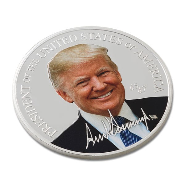 Trump Colorized "Big Beautiful Round" - 5 Troy Oz .999 Pure Silver
