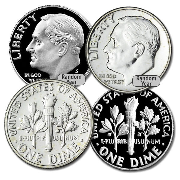 Proof Dimes - 90% Silver (.723 Oz of Silver for Every $1 Face Value)