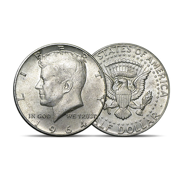 $1 Face Pre-1965 90% Silver Halves (Design Our Choice, .715 Oz of ...