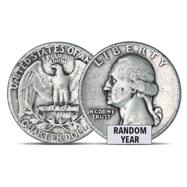 $1 Face Pre-1965 90% Silver Quarters (.715 Oz of Silver for Every $1 ...